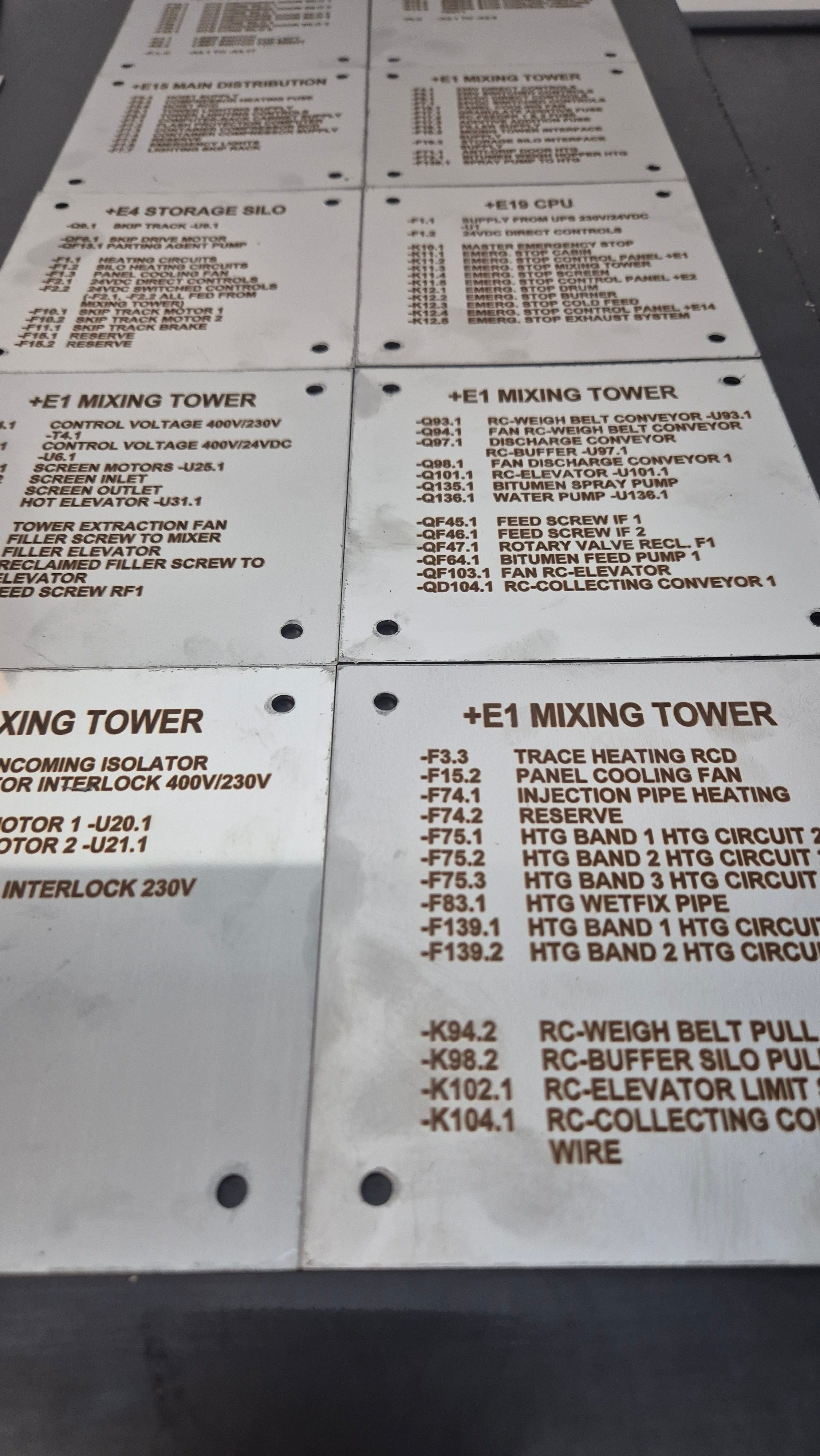 Engraved Stainless Steel ID Plate - 110x110mm – Full Phase Engrave